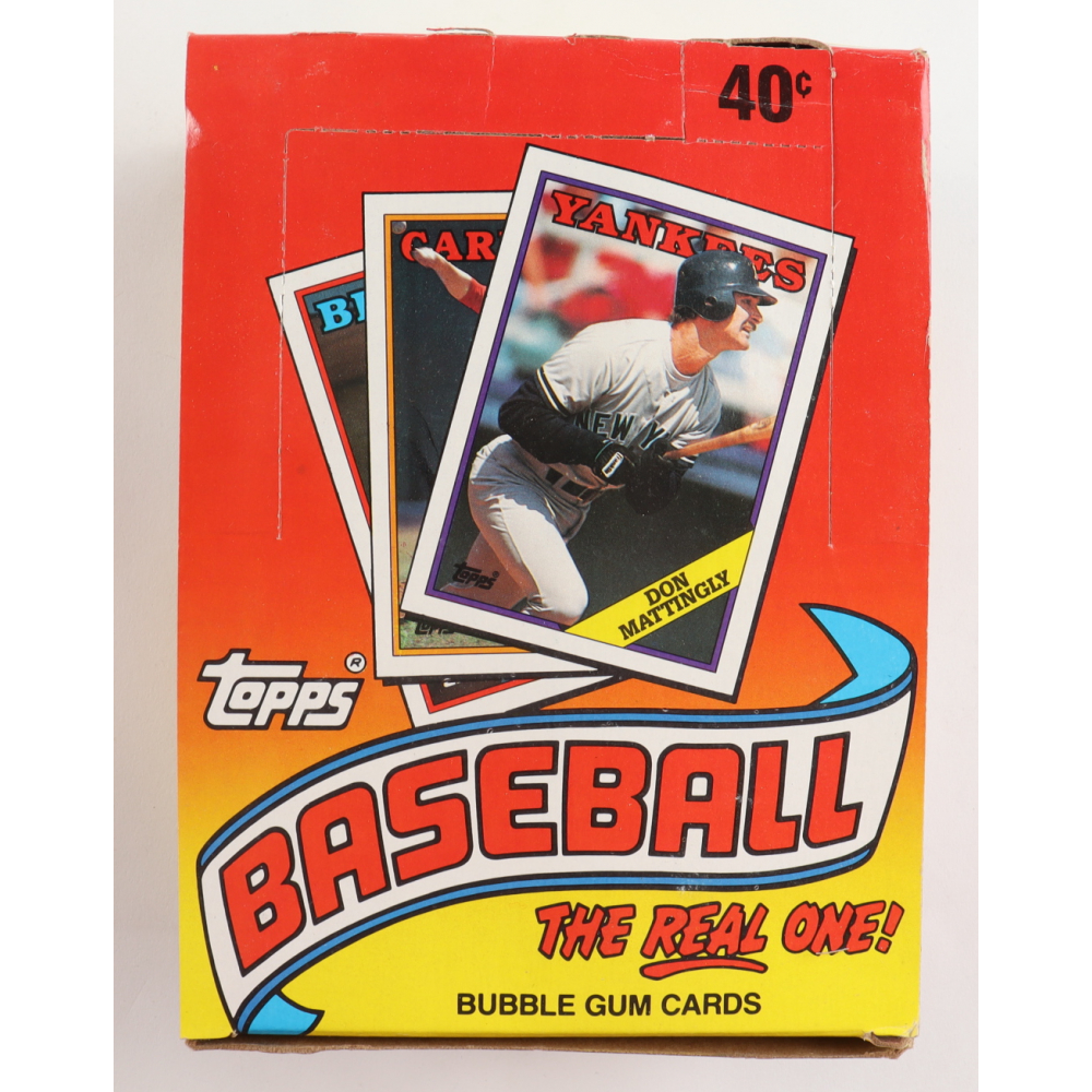 1988 Topps "The Real One" Bubble Gum Baseball Cards Box with (36) Packs ...