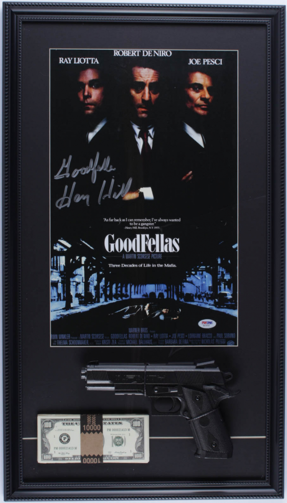 Henry Hill Signed "Goodfellas" 16x28 Custom Framed Print Display ...