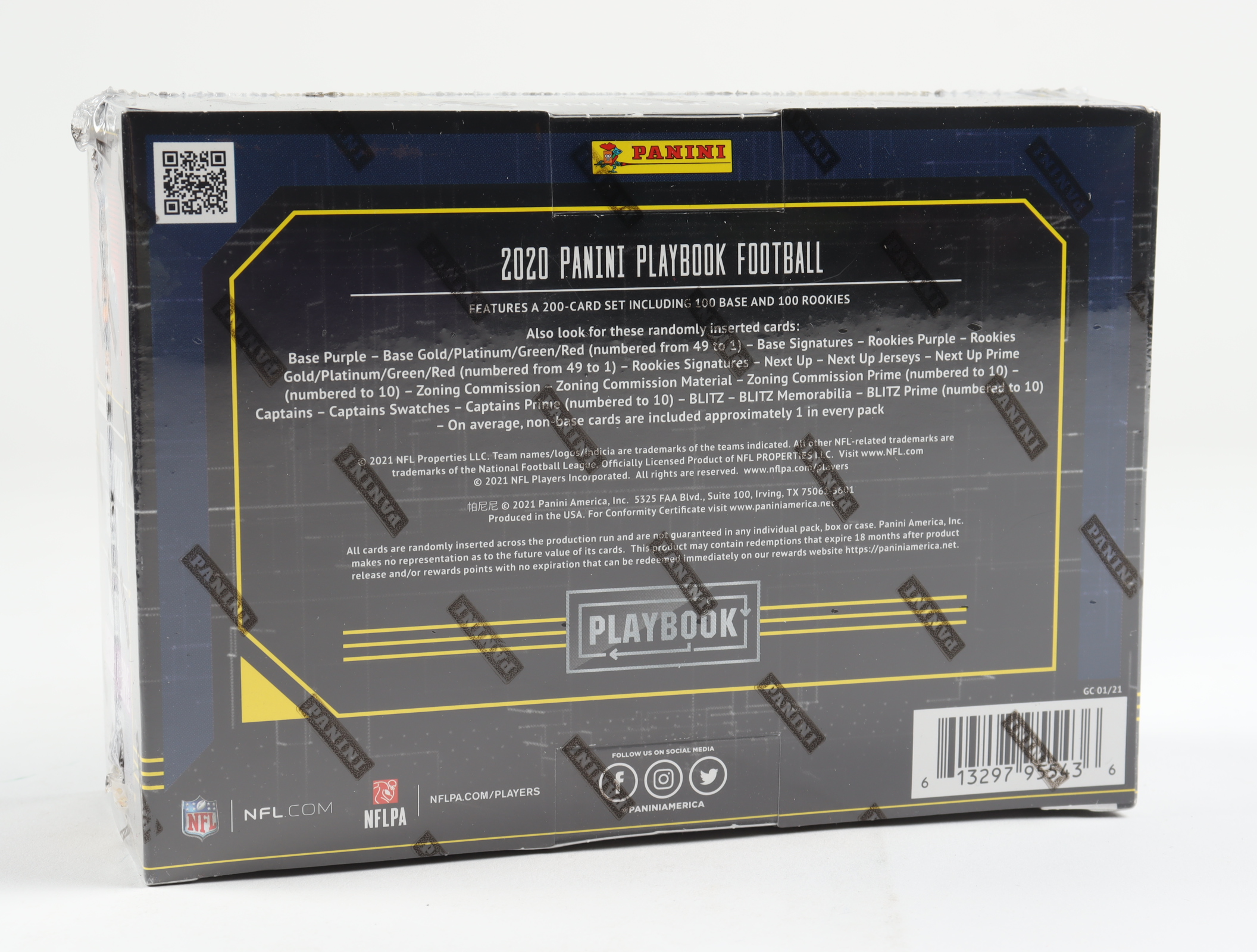 2020 Panini Playbook Football Purple Mega Box with (4) Packs | Pristine ...