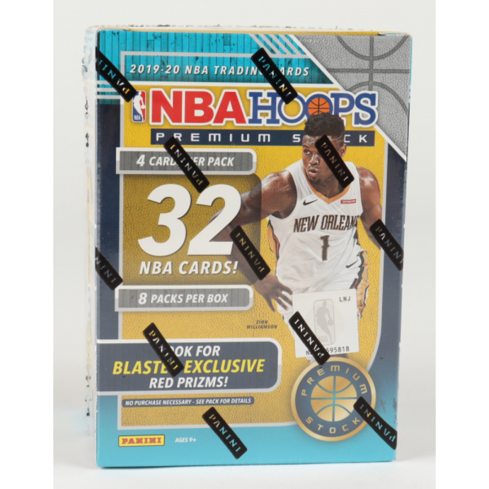 2019-20 NBA Hoops Premium Stock Basketball Blaster Box with (8) Packs ...