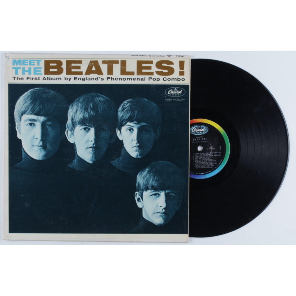 Vintage The Beatles Meet The Beatles Vinyl Record Album Pristine