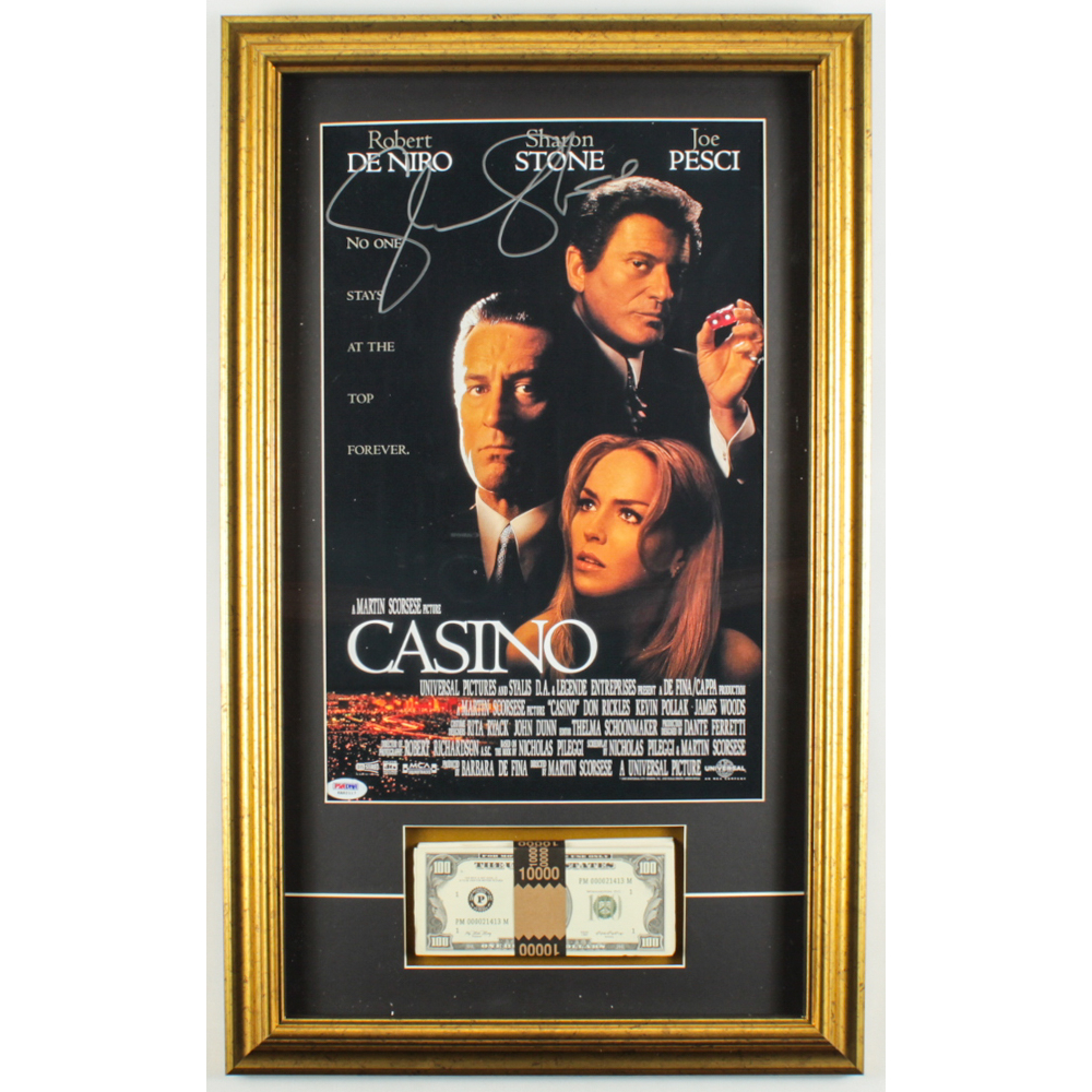 Sharon Stone Signed "Casino" 16x26 Custom Framed Photo Display with ...