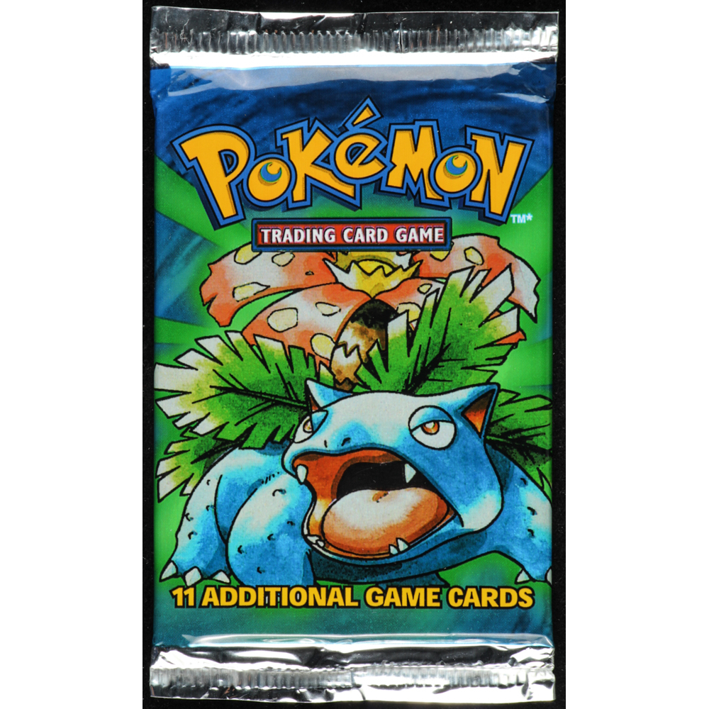 1999 Pokemon Base Set Venusaur Booster Pack with (11) Cards | Pristine ...