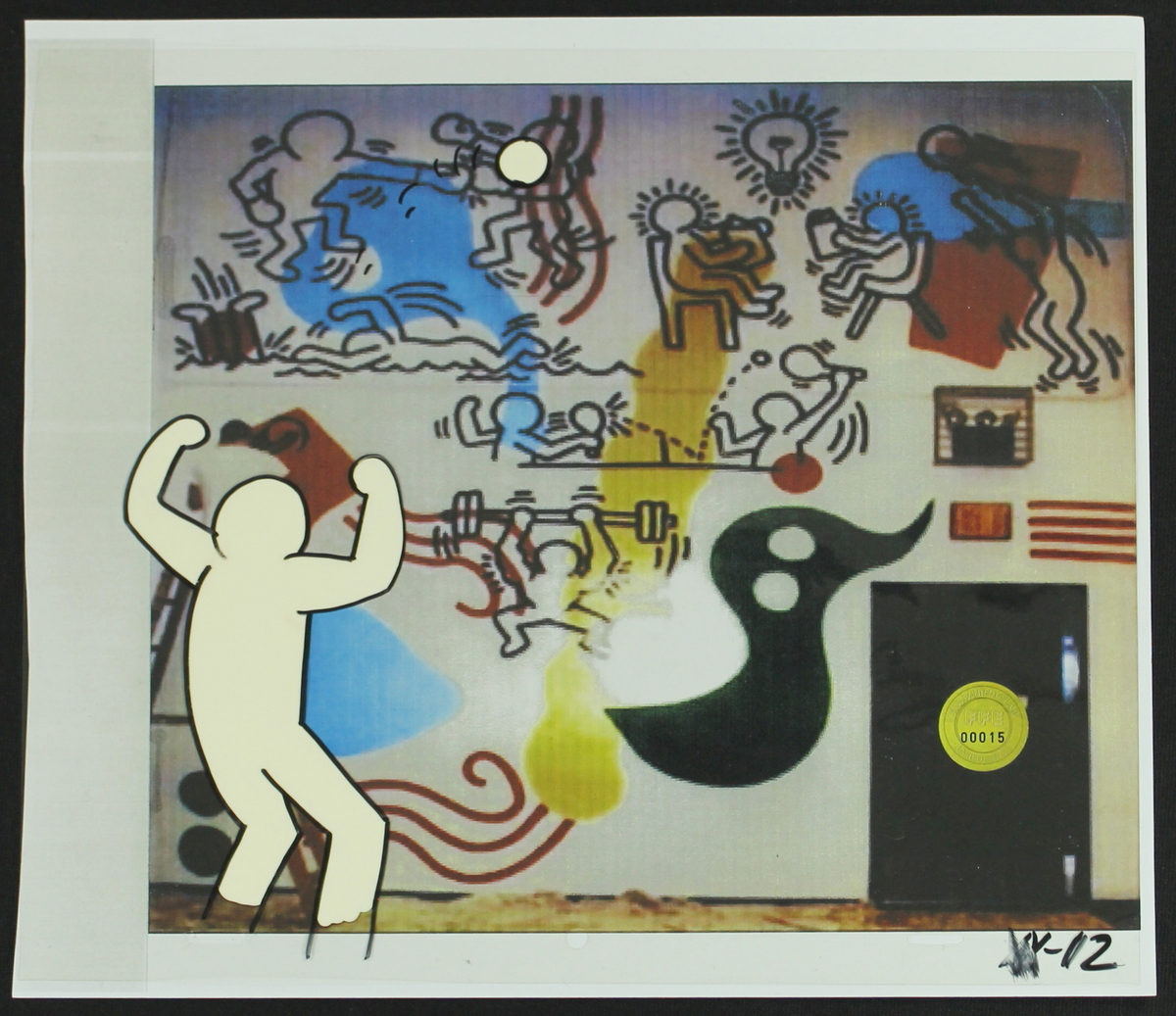 Keith Haring Original "Sesame Street" Hand-Painted Animation Cel (PA ...
