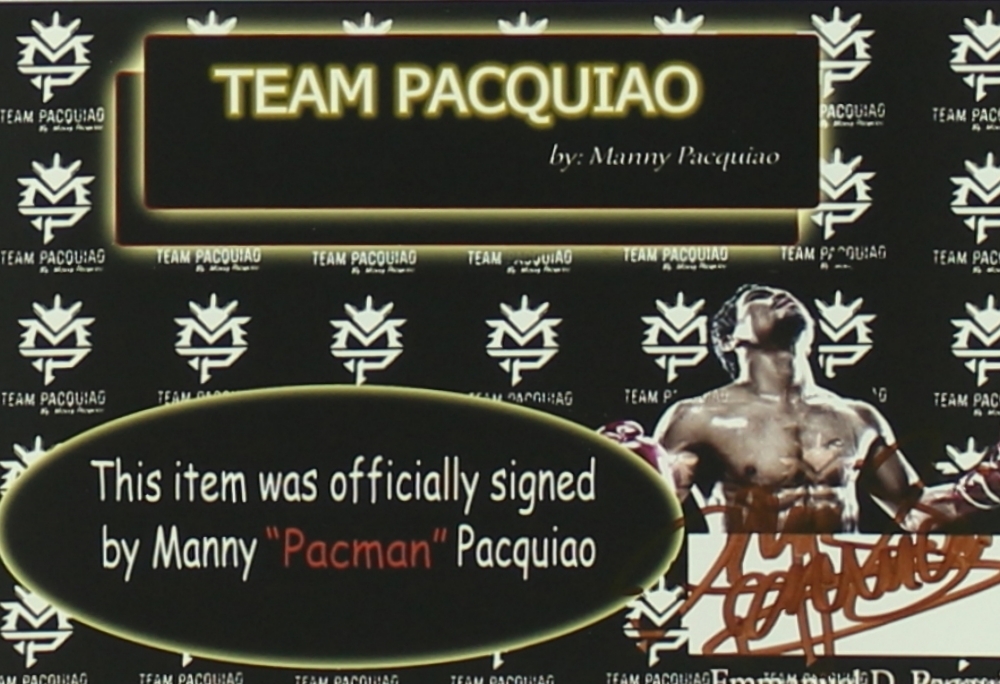 Manny Pacquiao Signed 8x10 Photo Inscribed "Pacman" (Pacquiao COA ...