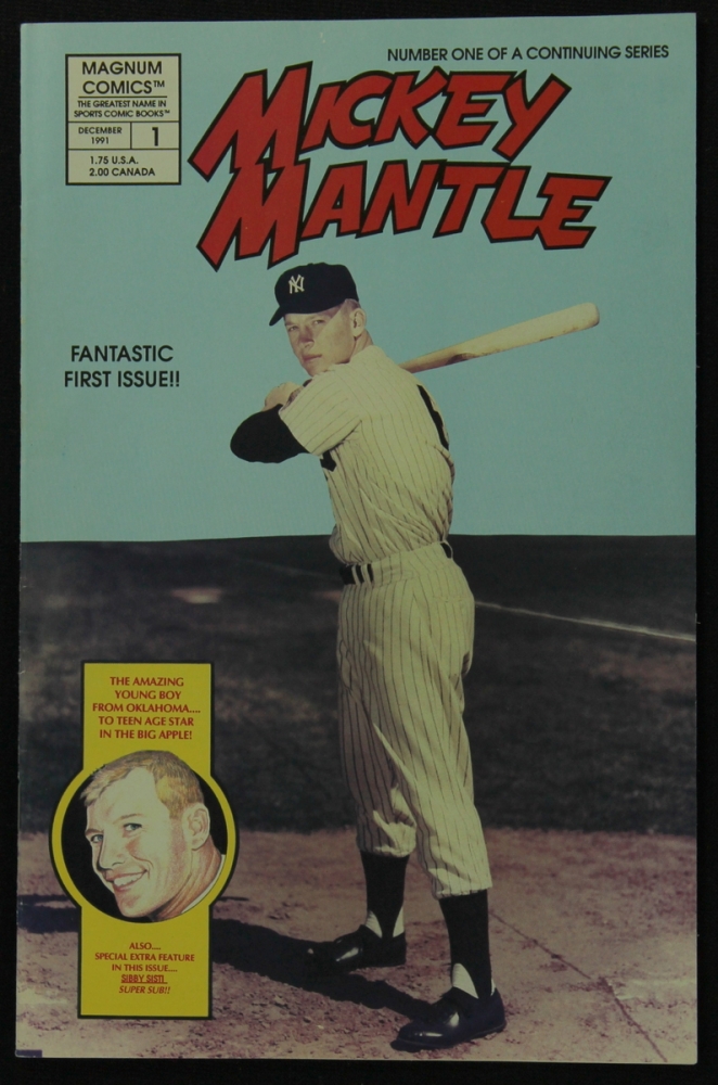 Mickey Mantle Issue #1 Vintage Comic Book from Magnum Comics | Pristine ...