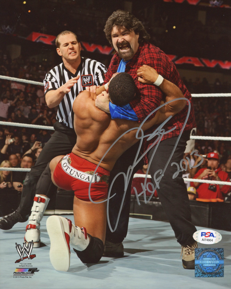 Mick Foley Signed WWE 8x10 Photo Inscribed "HOF 2013" (PSA) | Pristine Auction