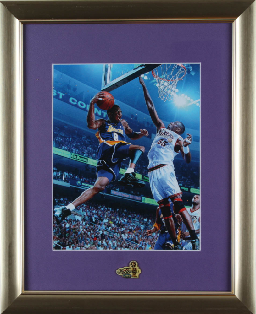Kobe Bryant & Dikembe Mutombo 13x16 Custom Framed Photo Display with ...