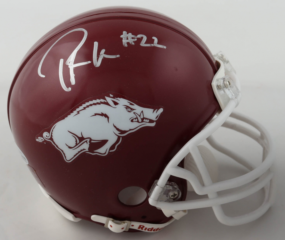 Peyton Hillis Signed Arkansas Razorbacks Mini Helmet (Beckett COA ...