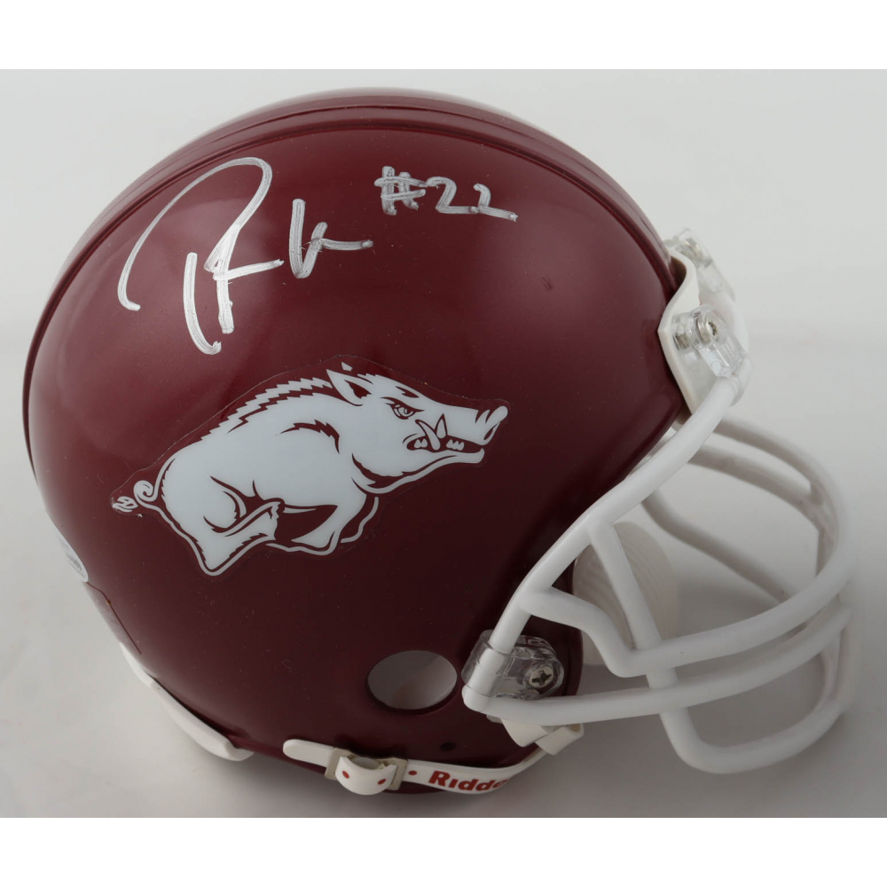 Peyton Hillis Signed Arkansas Razorbacks Mini Helmet (Beckett COA ...