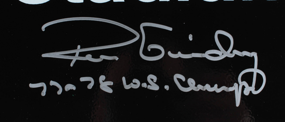 Ron Guidry Signed Subway Street Sign Inscribed "77-78 WS Champs" (JSA ...