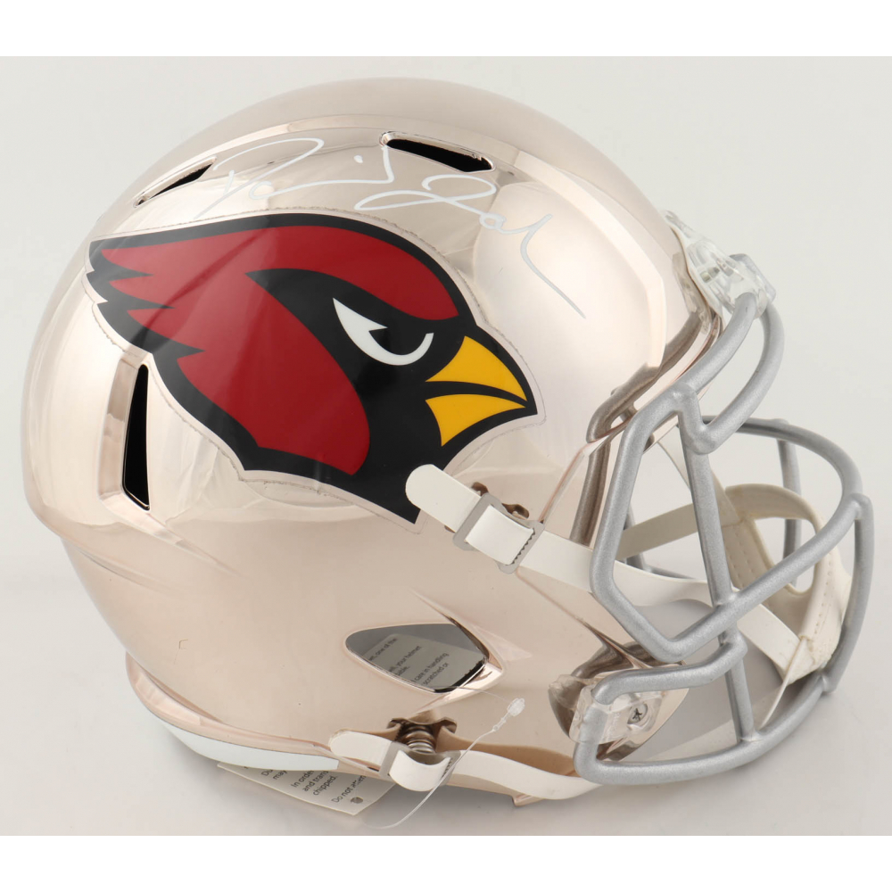 David Johnson Signed Arizona Cardinals Full-Size Chrome Speed Helmet ...
