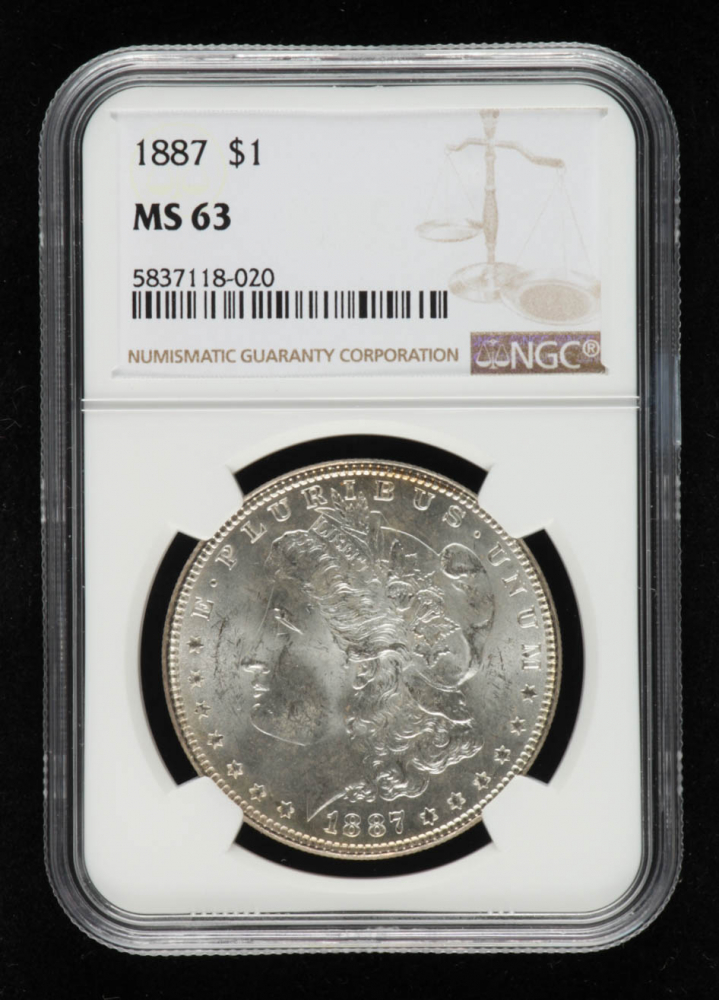1887 Morgan Silver Dollar (NGC MS63) (Toned) | Pristine Auction
