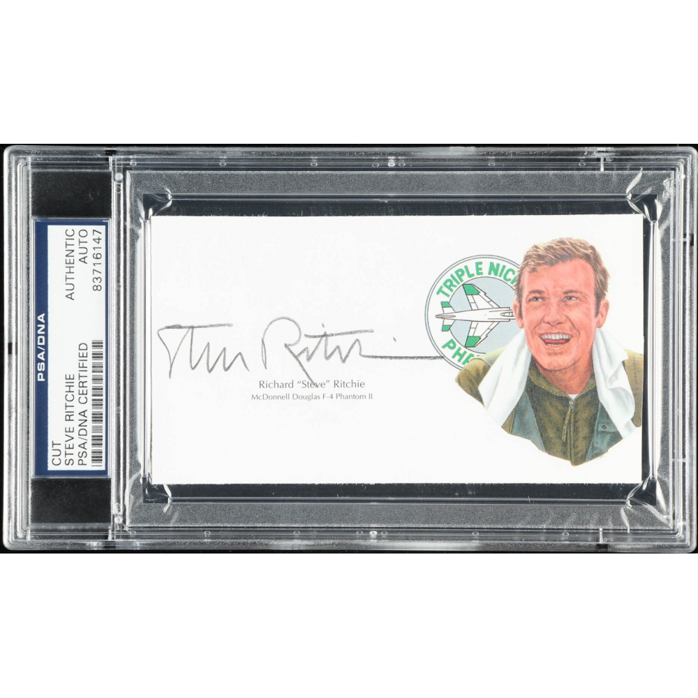 Richard "Steve" Ritchie Signed 3x5 Cut (PSA Encapsulated) | Pristine ...