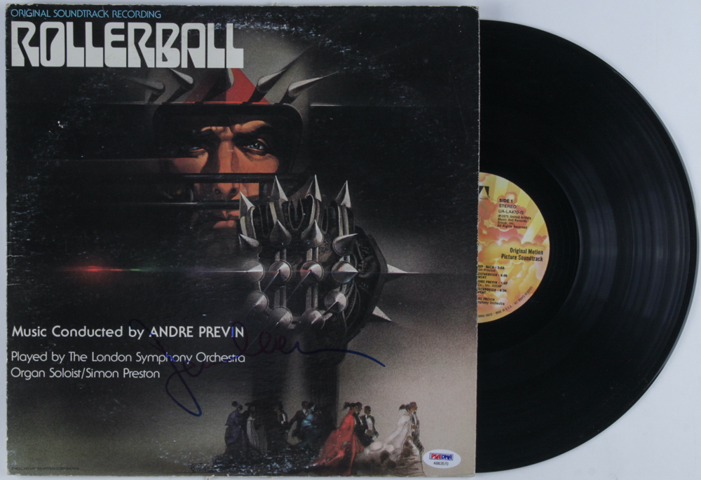 James Caan Signed "Rollerball" Soundtrack Vinyl Record Album Cover (PSA ...