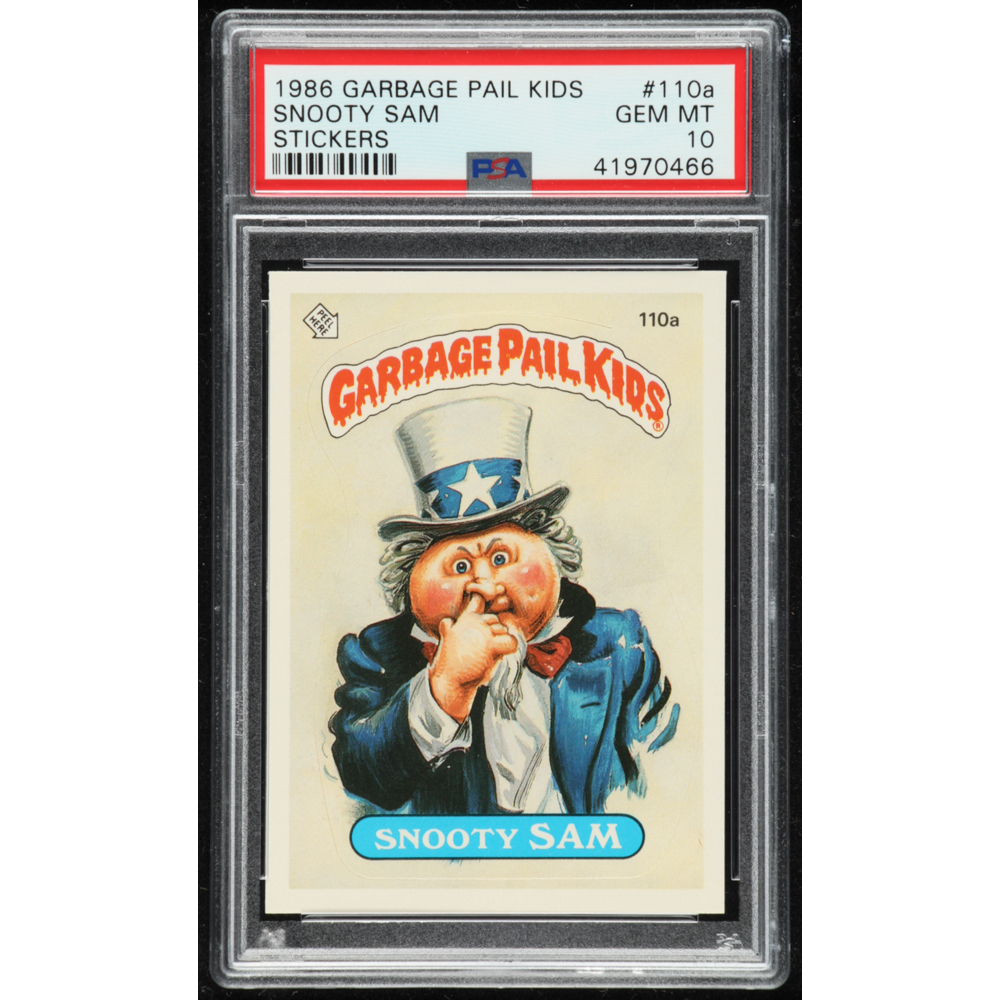 Snooty Sam 1986 Garbage Pail Kids #110a (PSA 10) | Pristine Auction