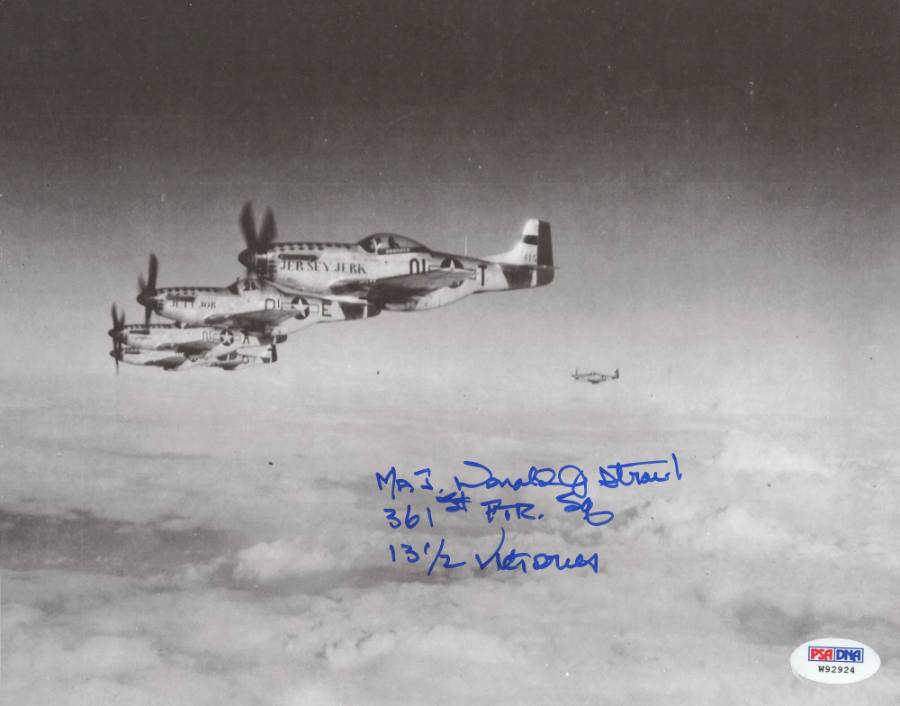 Donald Strait Signed WWII 8x10 Photo With (3) Inscriptions (PSA COA ...
