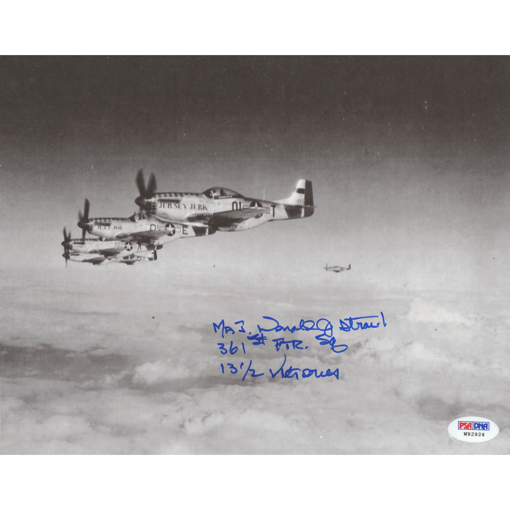 Donald Strait Signed WWII 8x10 Photo With (3) Inscriptions (PSA COA ...