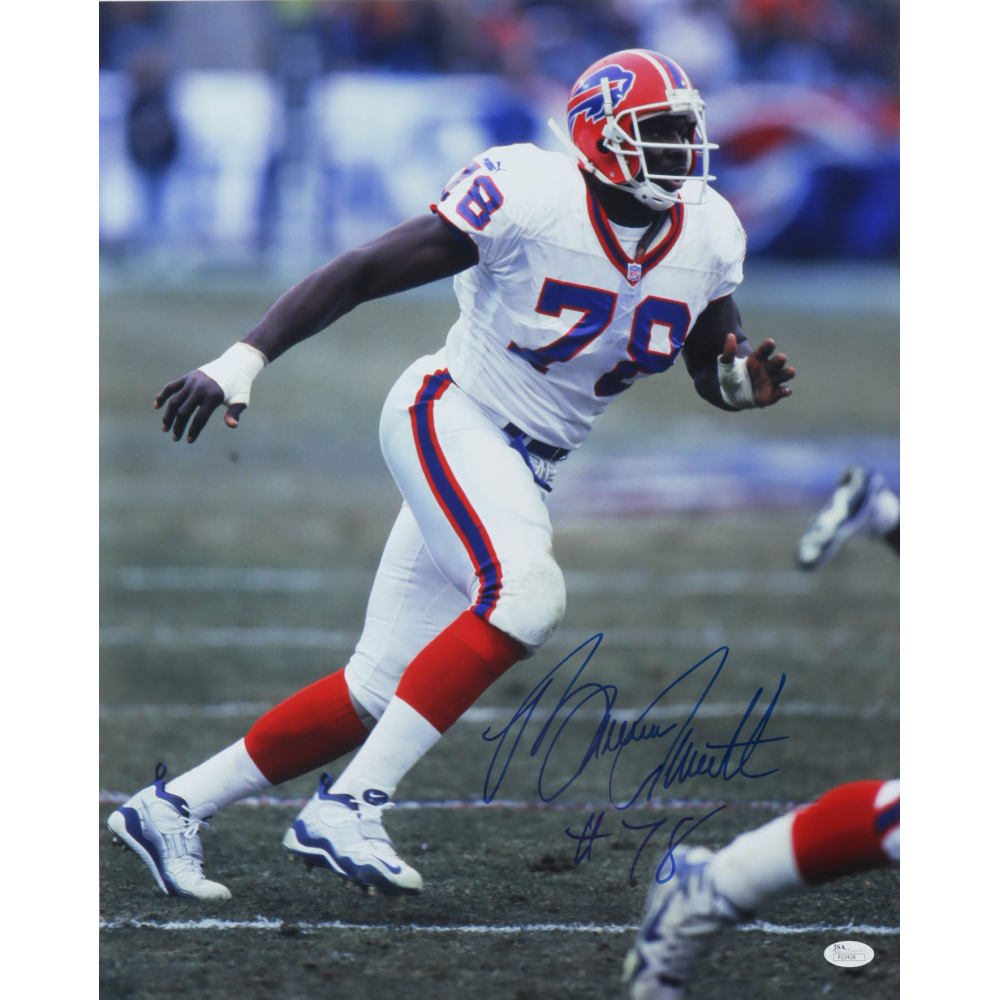 Bruce Smith Signed Bills 16x20 Photo (JSA COA) | Pristine Auction