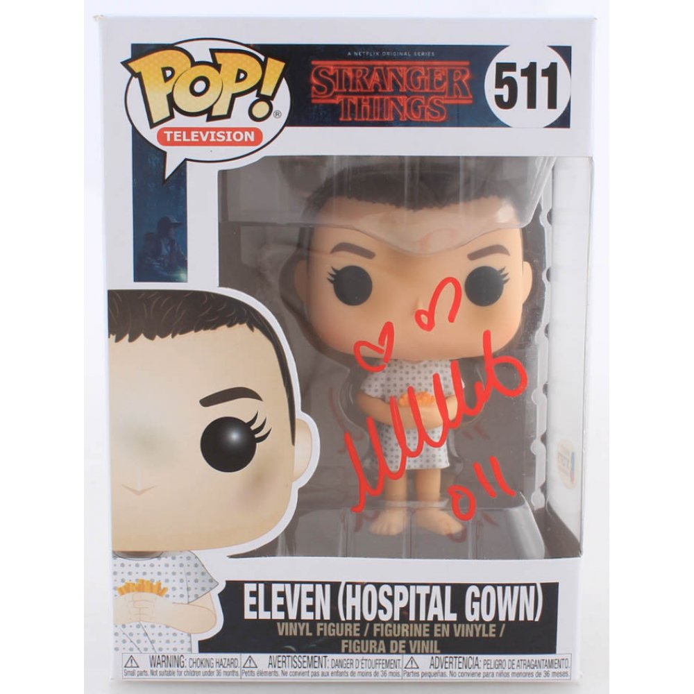 Millie Bobby Brown Signed "Stranger Things" #511 Eleven (Hospital Gown ...