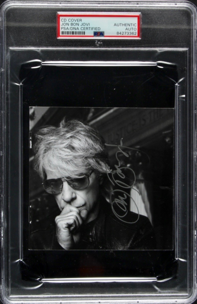 Jon Bon Jovi Signed "Bon Jovi 2020" CD Cover (PSA Encapsulated ...