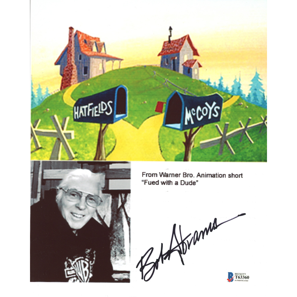 Bob Abrams Signed "Warner Bros. Animation" 8x10 Photo (Beckett COA ...