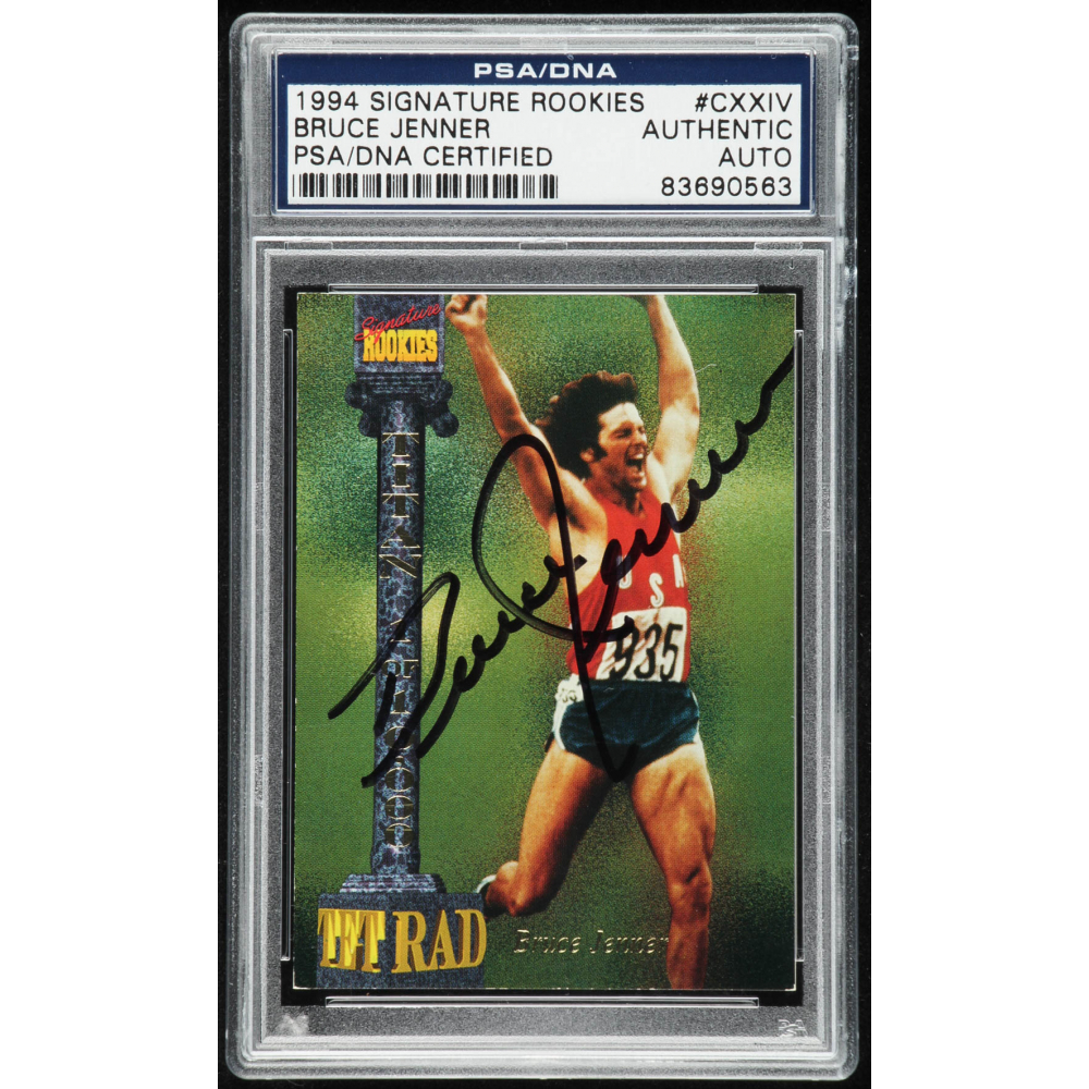 Bruce Jenner Signed 1994 Signature Rookies #124 Card (PSA Encapsulated ...