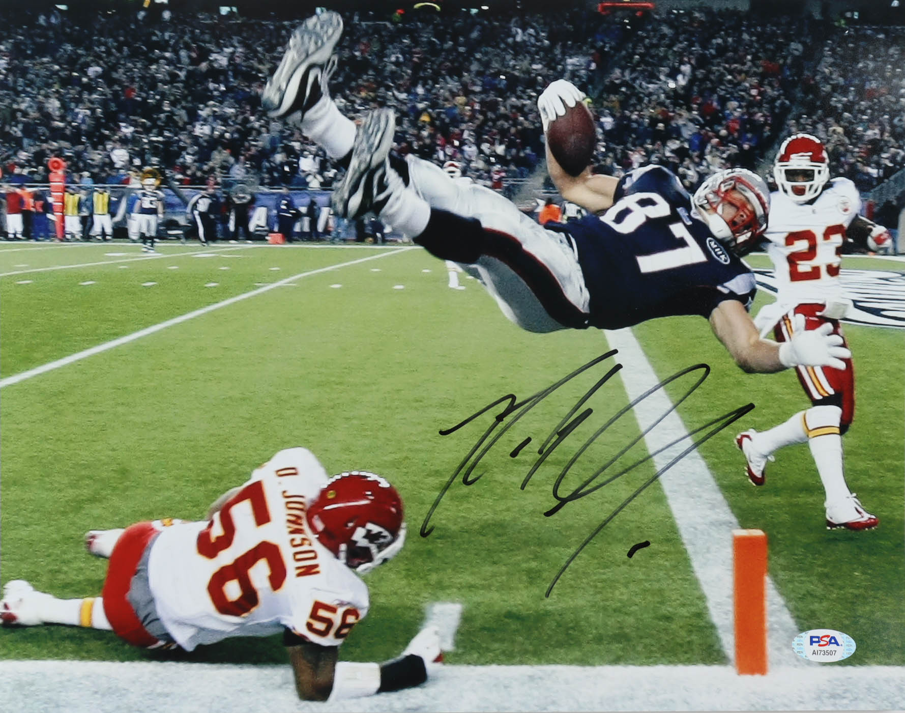 Rob Gronkowski Signed Patriots 11x14 Photo (PSA COA) | Pristine Auction