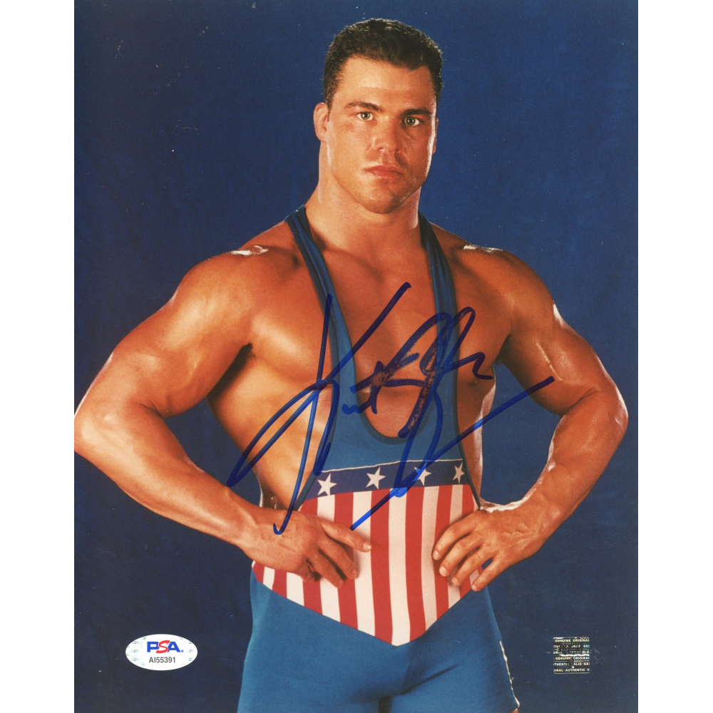 Kurt Angle Signed WWE 8x10 Photo (PSA) | Pristine Auction