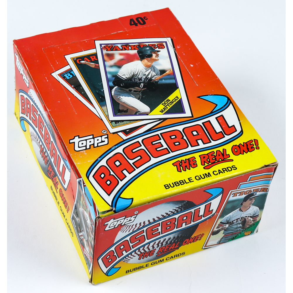 1988 Topps "The Real One" Bubble Gum Baseball Cards Box with (36) Packs ...