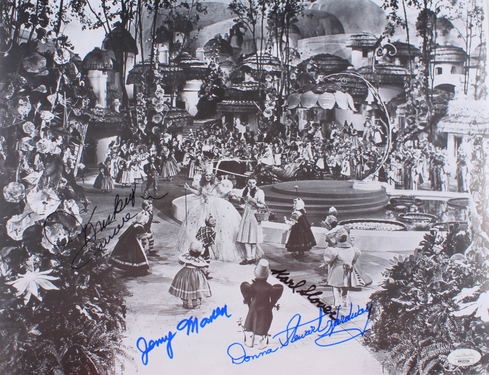 "The Wizard of Oz" 11x14 Photo Cast-Signed by (4) with Mickey Carroll ...