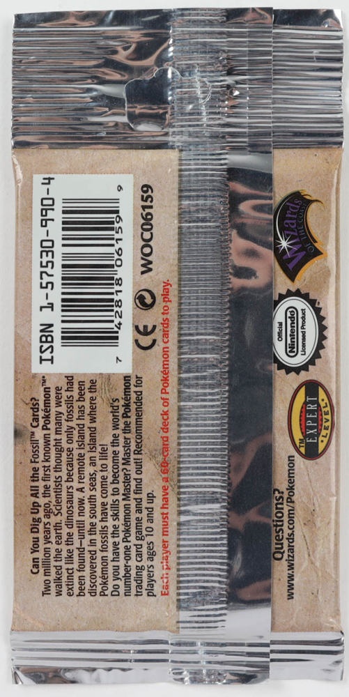 Pokemon Base Set Fossil Booster Pack with (11) Cards | Pristine Auction