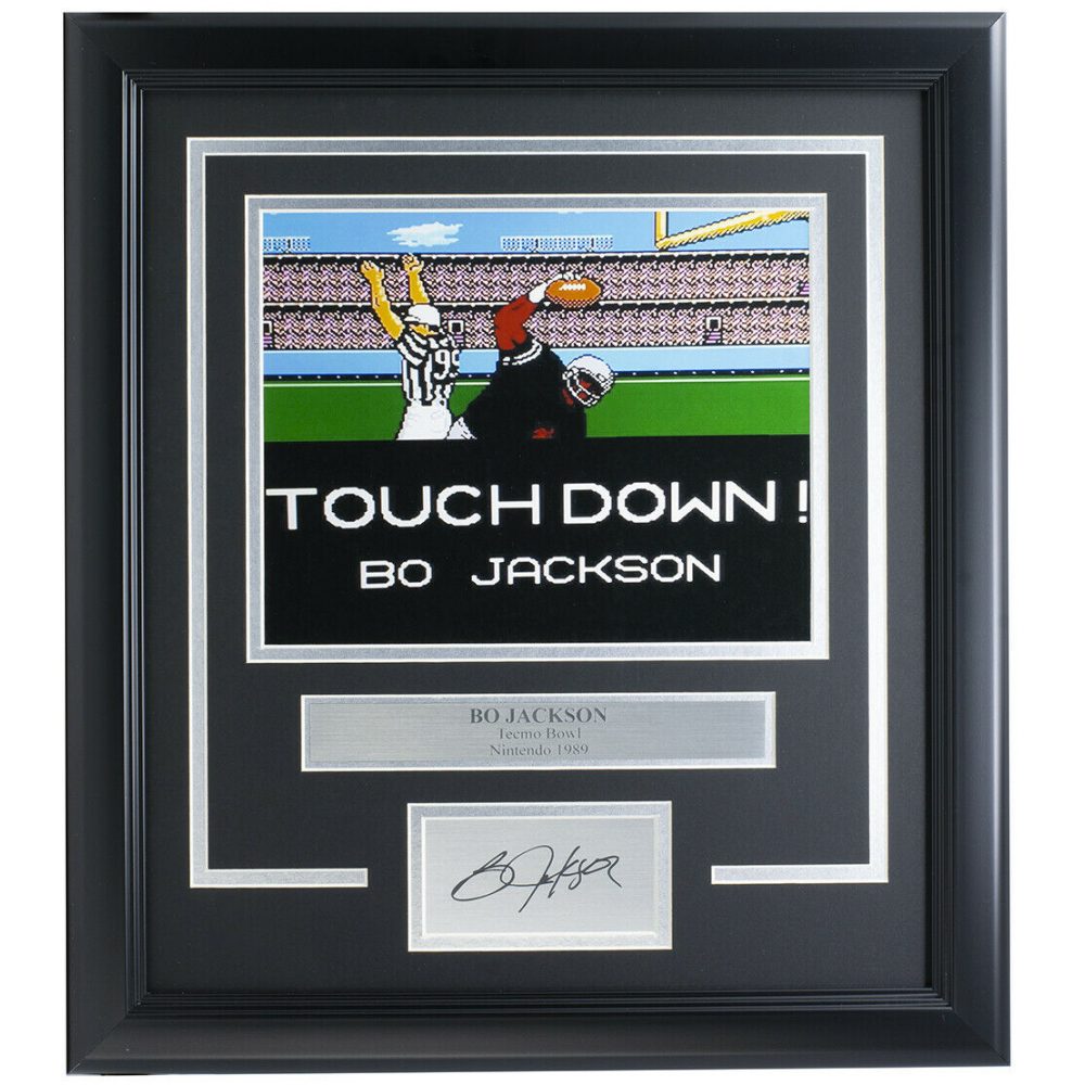 Bo Jackson "Tecmo Bowl" Raiders 16x19 Custom Framed Photo Display ...