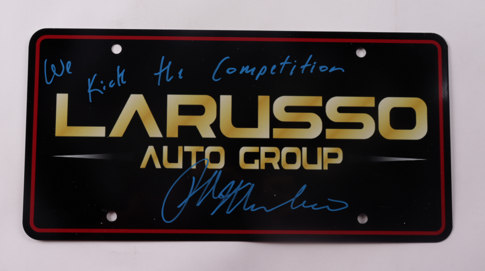 Ralph Macchio Signed "The Karate Kid" LaRusso Auto Group License Plate ...