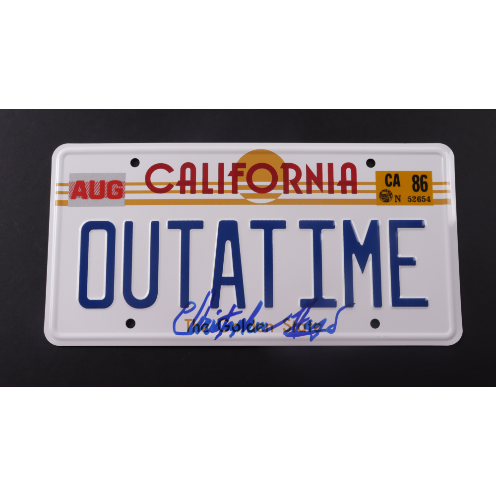 Christopher Lloyd Signed "Back to the Future" California License Plate ...