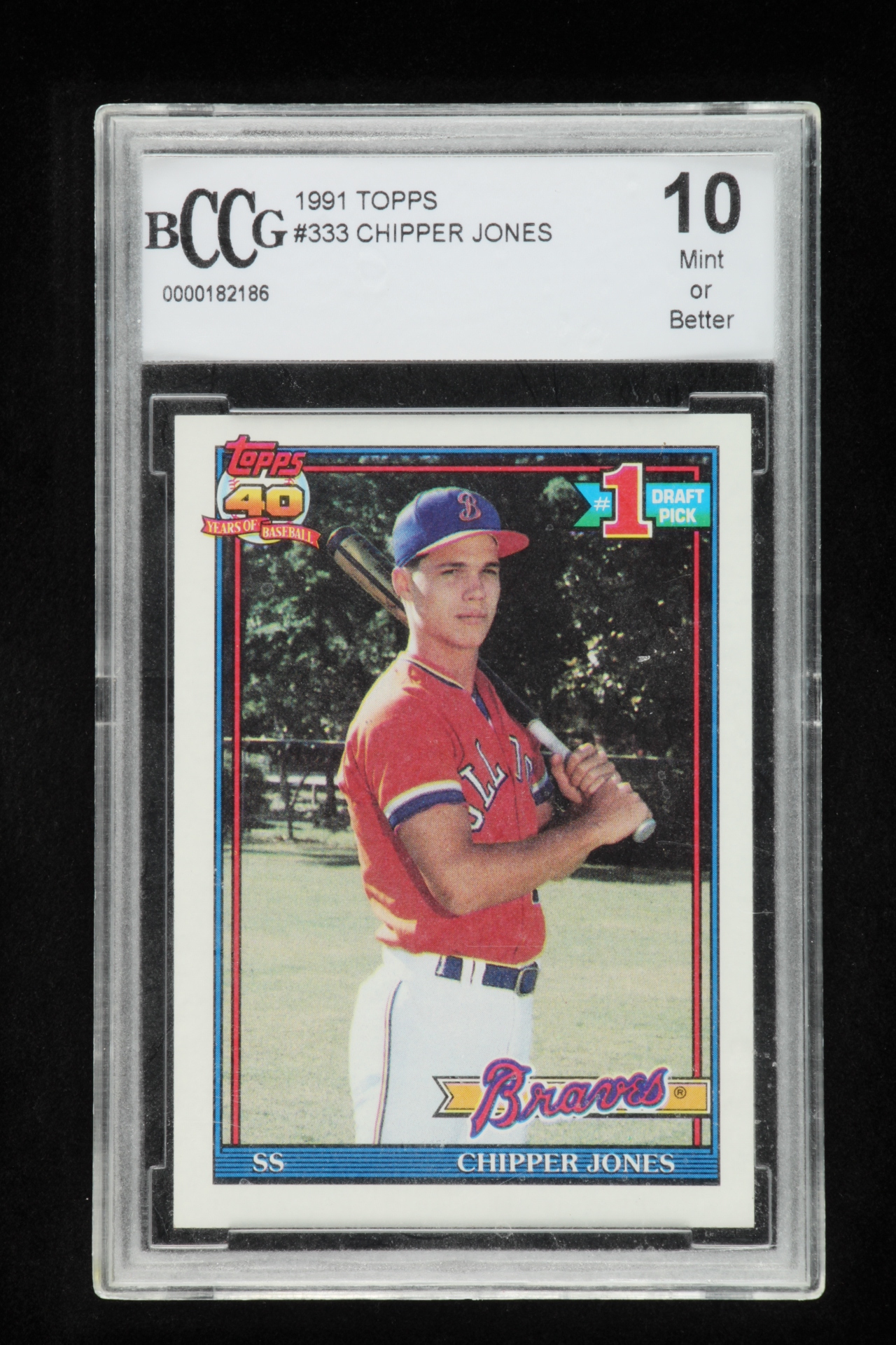 Chipper Jones 1991 Topps #333 RC (BCCG 10) | Pristine Auction