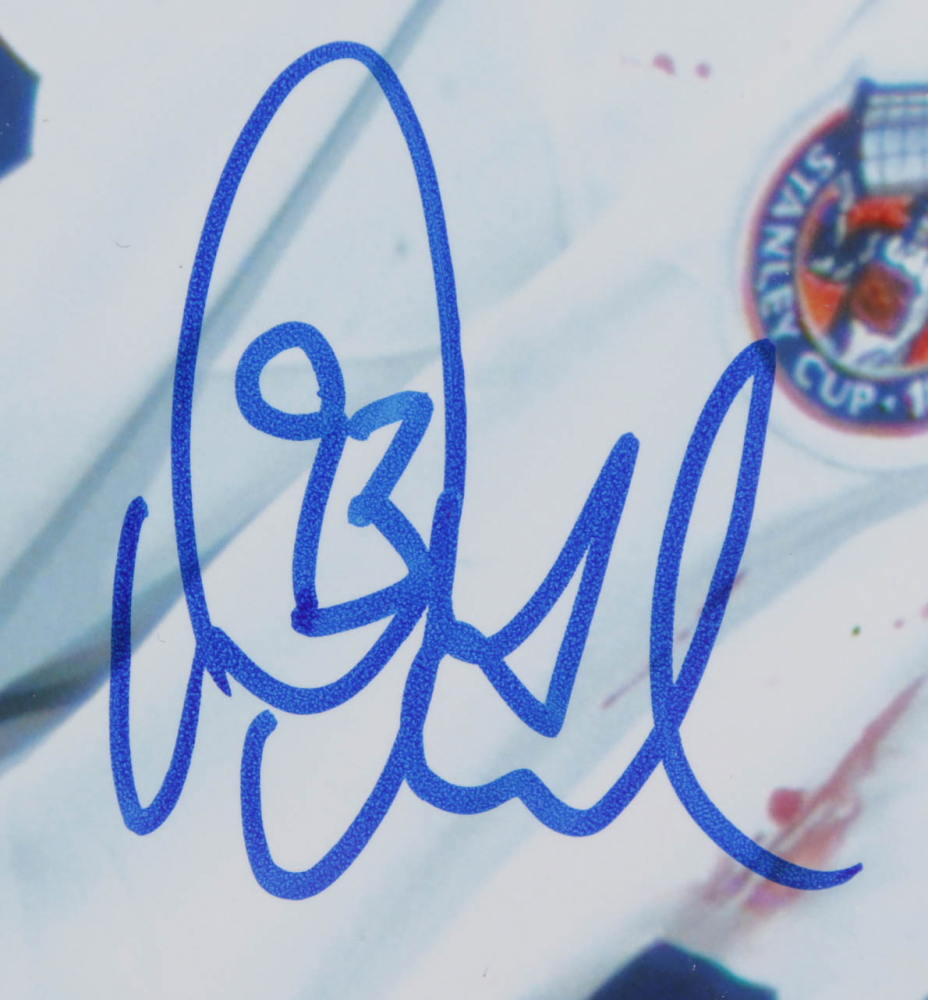 Doug Gilmour Signed Maple Leafs 15.5x19.5 Custom Framed Photo Display ...