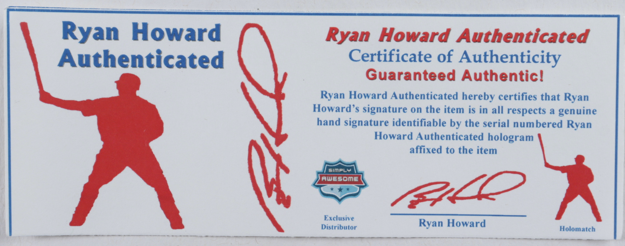 Ryan Howard Signed OML Baseball (Howard COA) | Pristine Auction