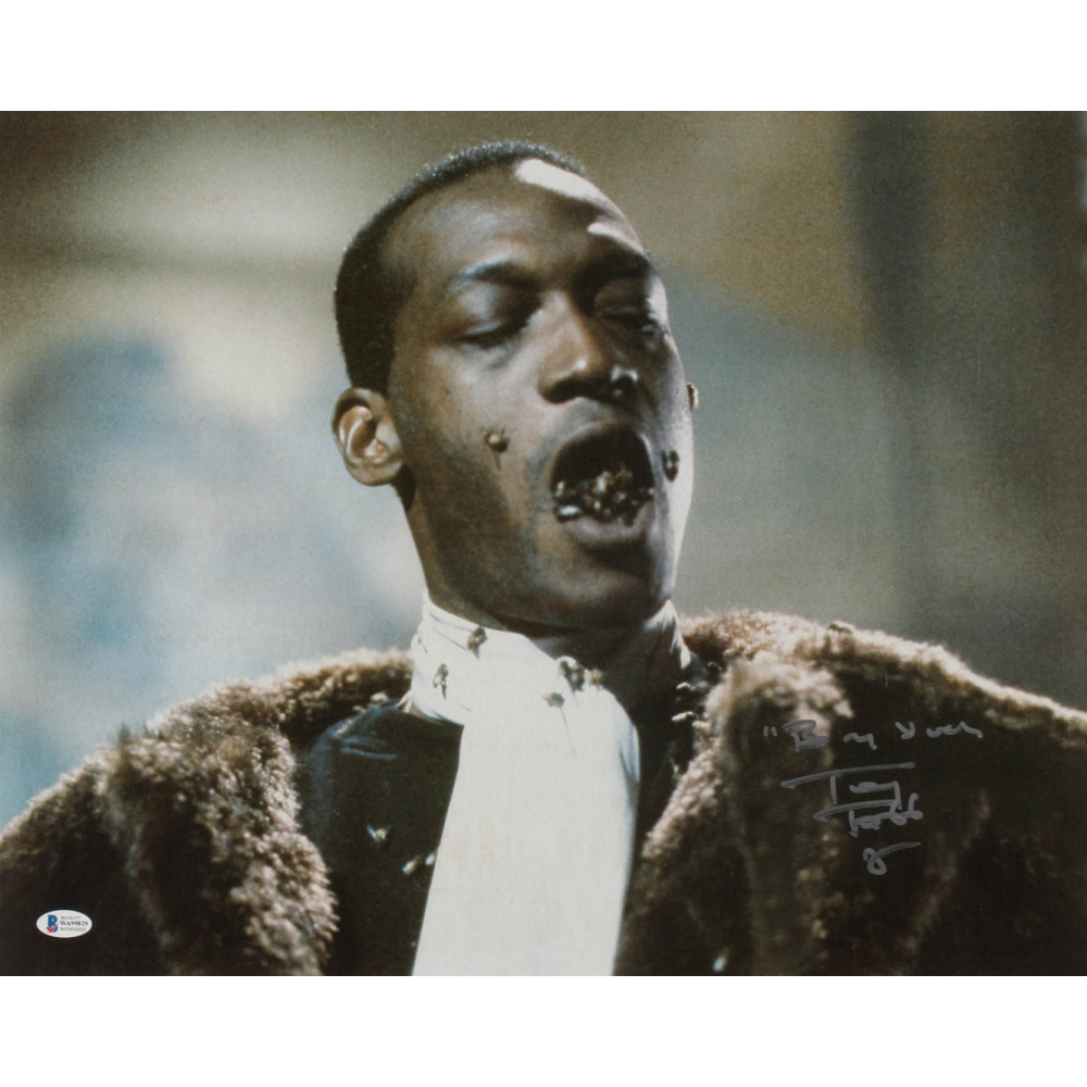 Tony Todd Signed "Candyman" 16x20 Photo Inscribed "Be My Victim ...