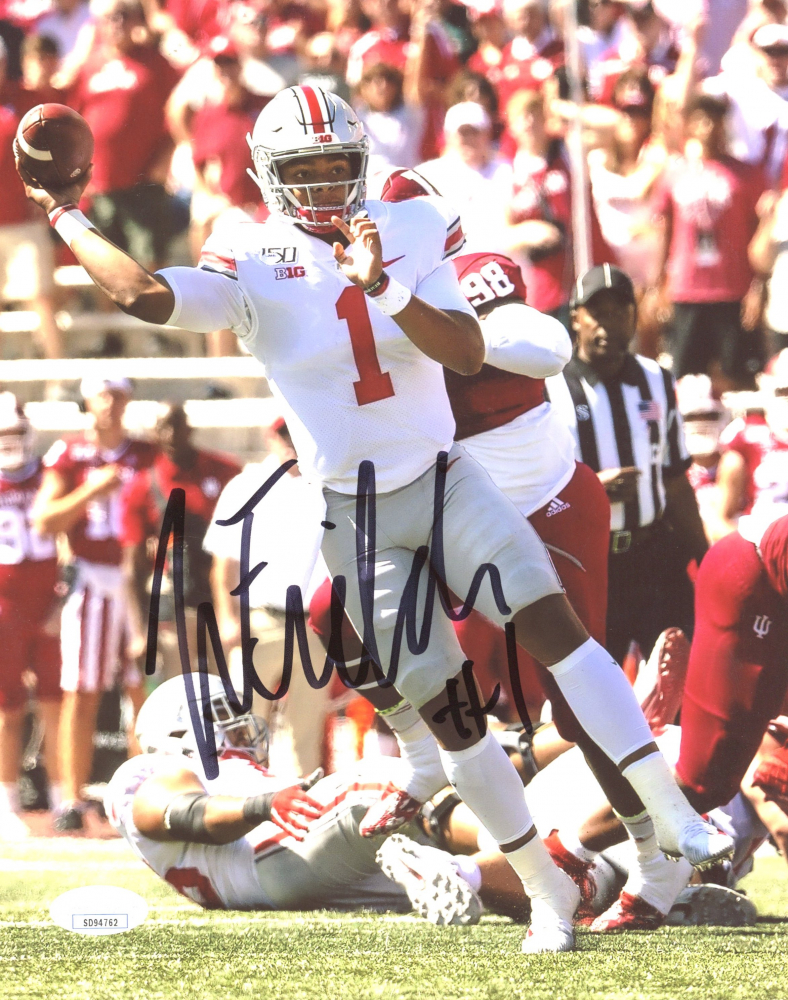 Justin Fields Signed Ohio State Buckeyes 8x10 Photo (JSA COA ...