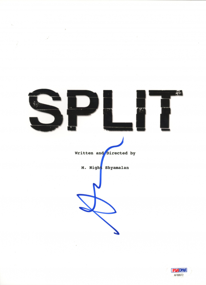 Anya Taylor-Joy Signed "Split" 8.5x11 Movie Script Cover (PSA Hologram ...