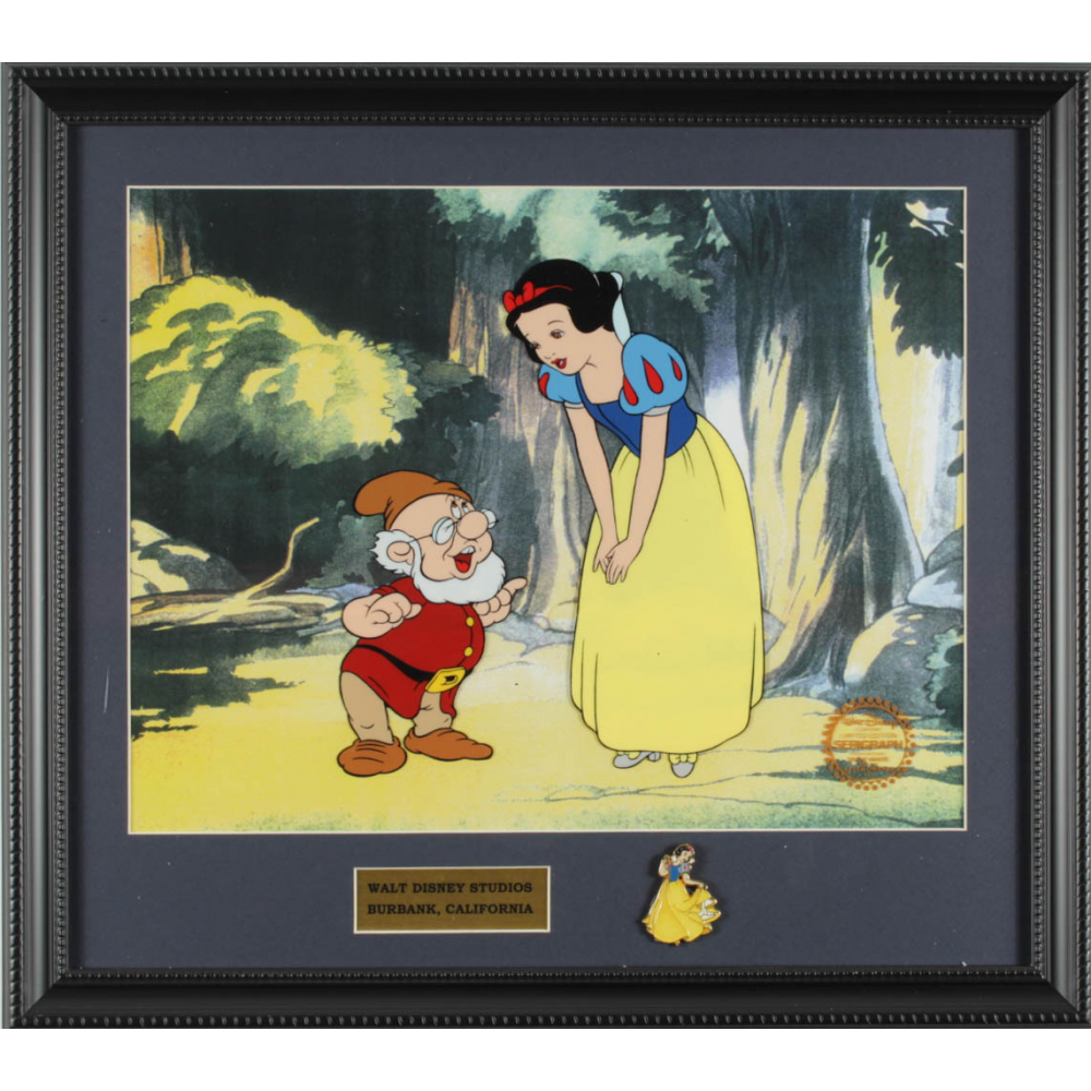 Walt Disney's LE "Snow White & The Seven Dwarfs" 16x18 Custom Framed ...