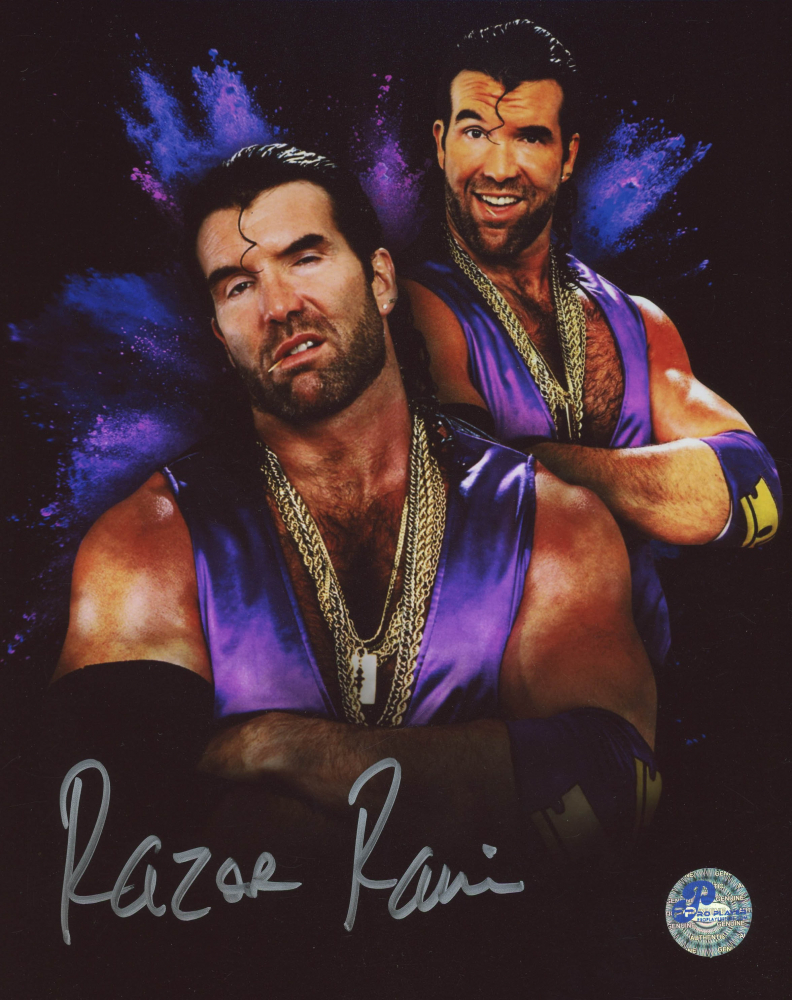 Razor Ramon Signed WWE 8x10 Photo (Pro Player Hologram) | Pristine Auction