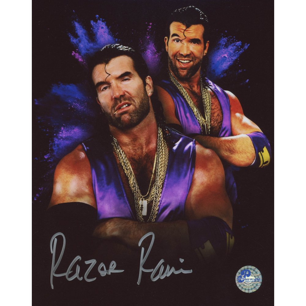 Razor Ramon Signed WWE 8x10 Photo (Pro Player Hologram) | Pristine Auction
