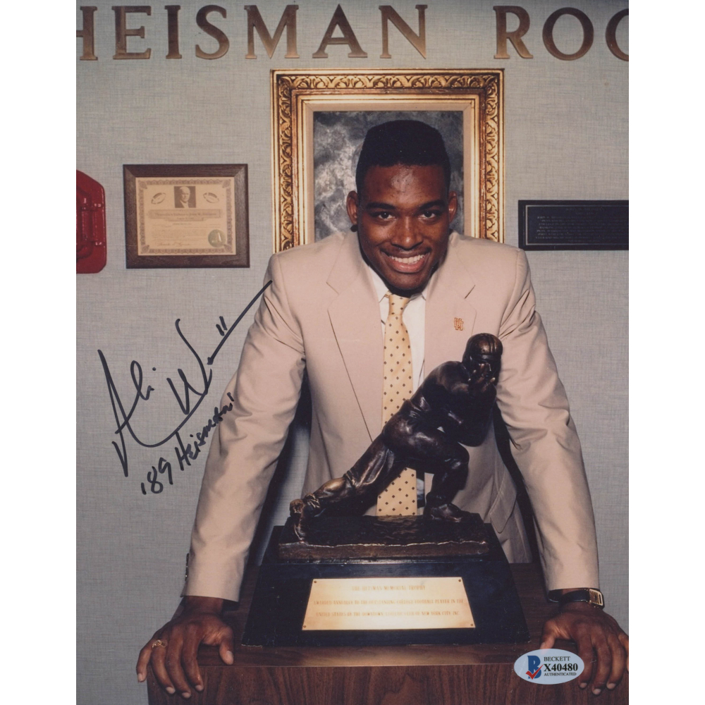 Andre Ware Signed Houston Cougars 8x10 Photo Inscribed "'89 Heisman ...