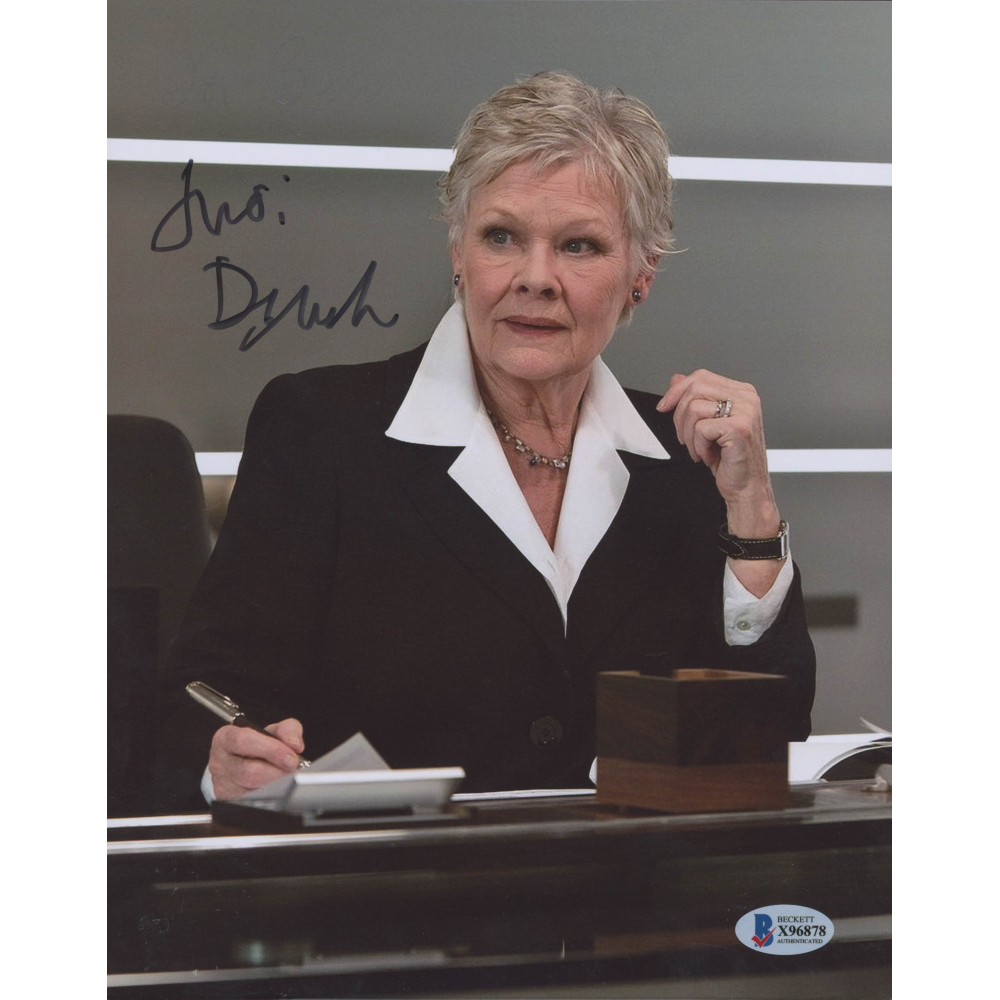 Judi Dench Signed "James Bond" 8x10 Photo (Beckett COA) | Pristine Auction