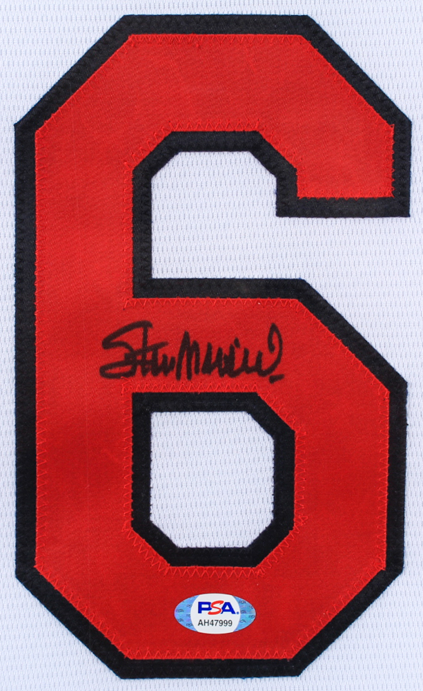 Stan Musial Signed 32x36 Custom Framed Jersey Display with MVP Pin (PSA ...