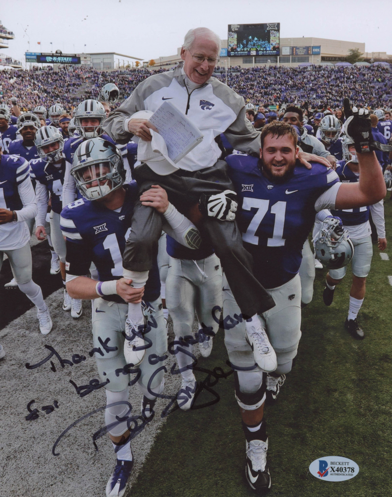 Bill Snyder Signed 8x10 Photo Inscribed "Thank You For Being A Great ...