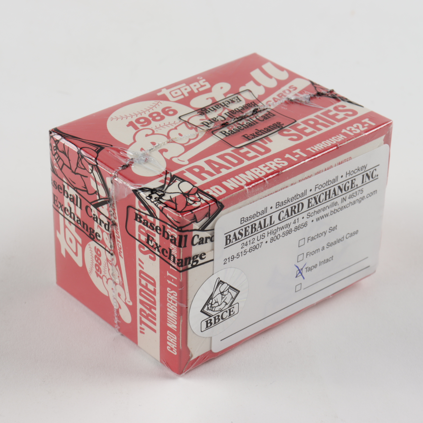 1986 Topps Traded & Rookies Baseball Complete Set of (132) Cards (BBCE ...