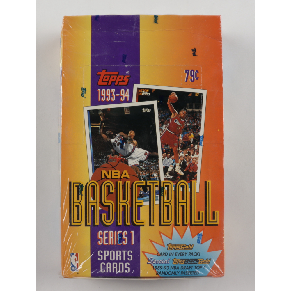 1993-94 Topps NBA Series 1 Basketball Box with (36) Packs (See ...